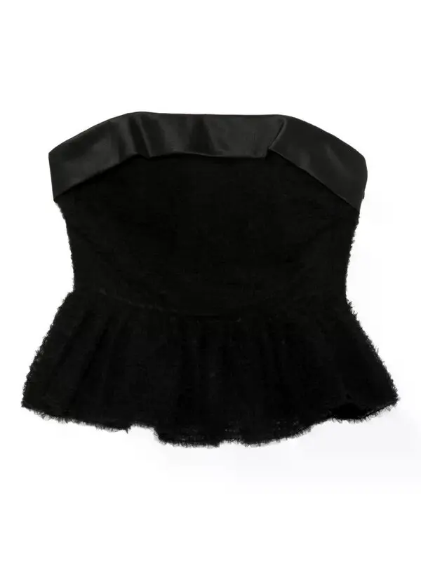 Viktor & Rolf Tulle Ruffle Strapless Top