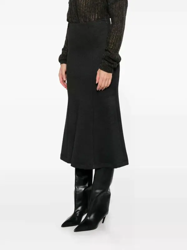 RAME High-waist A-line Midi Skirt