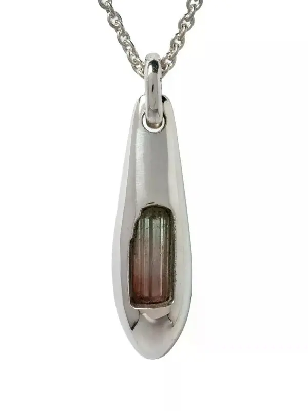 PARTS OF FOUR Chrysalis Elbaite Necklace - Silver