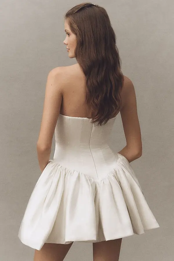 amur mirelle strapless drop waist mini dress Nerida Mini Dress White / 6 main image 1