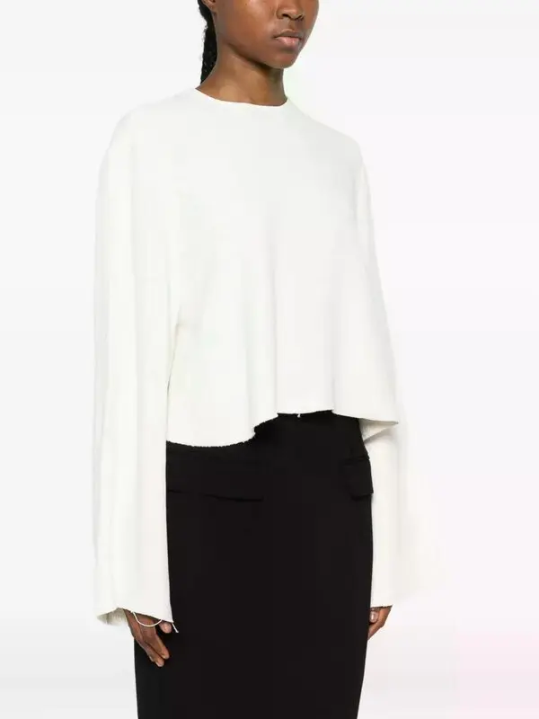 TOTEME Raw-hem Blouse - White