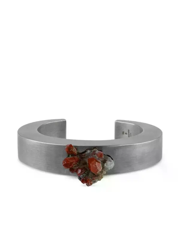 PARTS OF FOUR Crescent Quartz Cuff Bracelet - Silver
