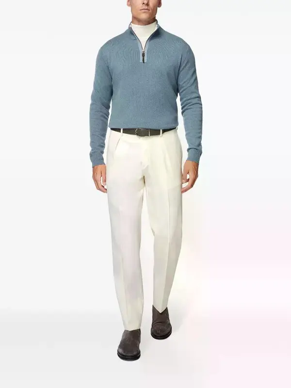 Boggi Milano Cashmere Half-zip Jumper