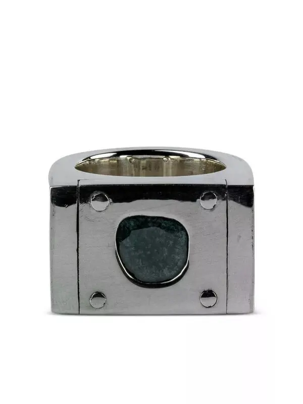 PARTS OF FOUR Sterling Ring With Diamond Embellishment - Silver