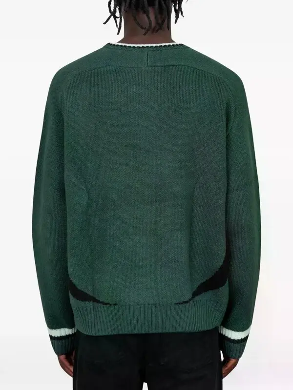 Adidas Striped Long-sleeved Sweater