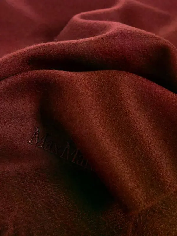 Max Mara Fringed Scarf - Red
