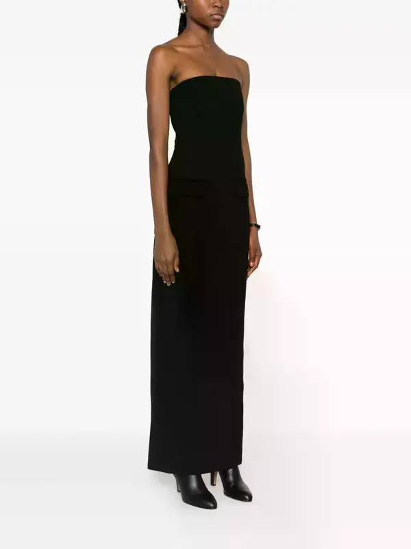 TOTEME Strapless Dress With Pockets - Black