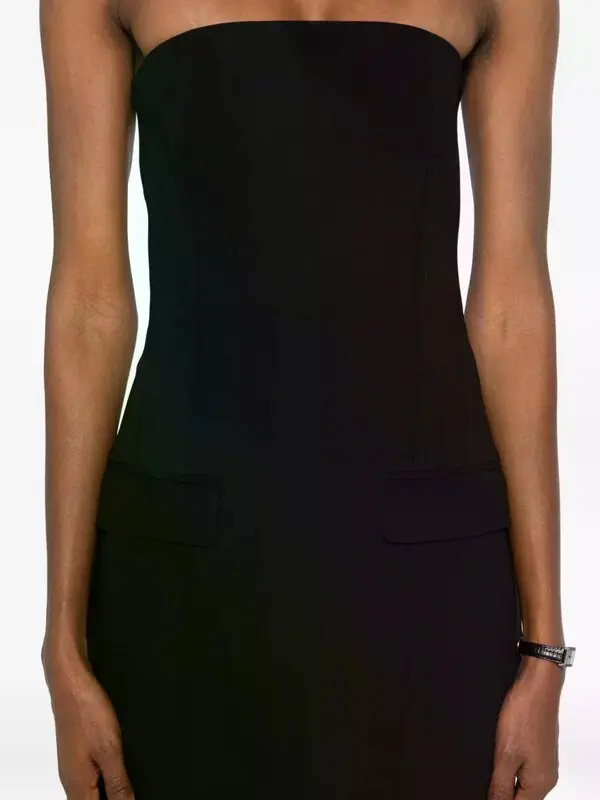 TOTEME Strapless Dress With Pockets - Black