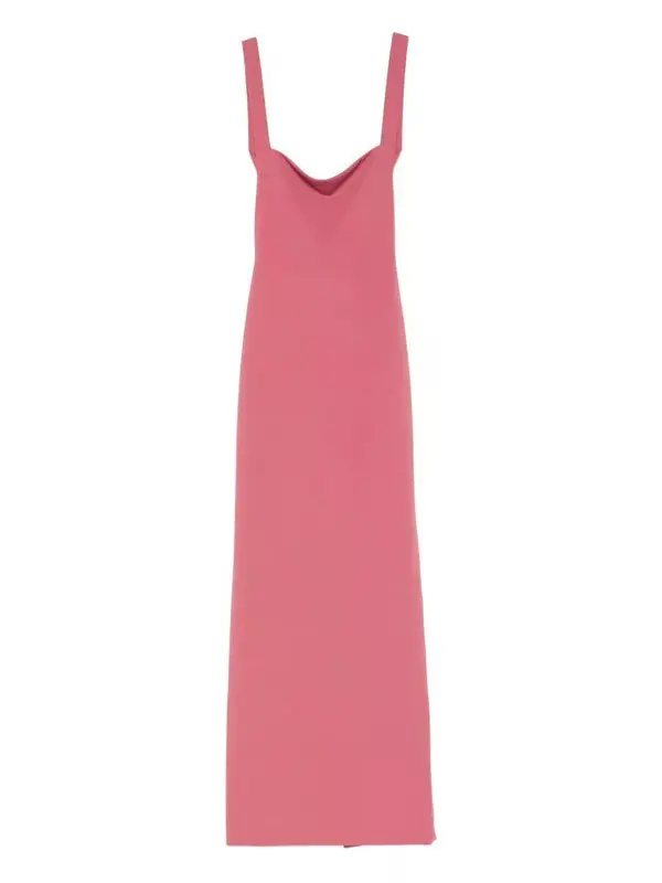 Solace London Square-neck Maxi Dress - Pink