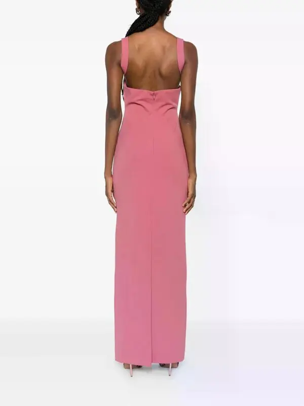 Solace London Square-neck Maxi Dress - Pink
