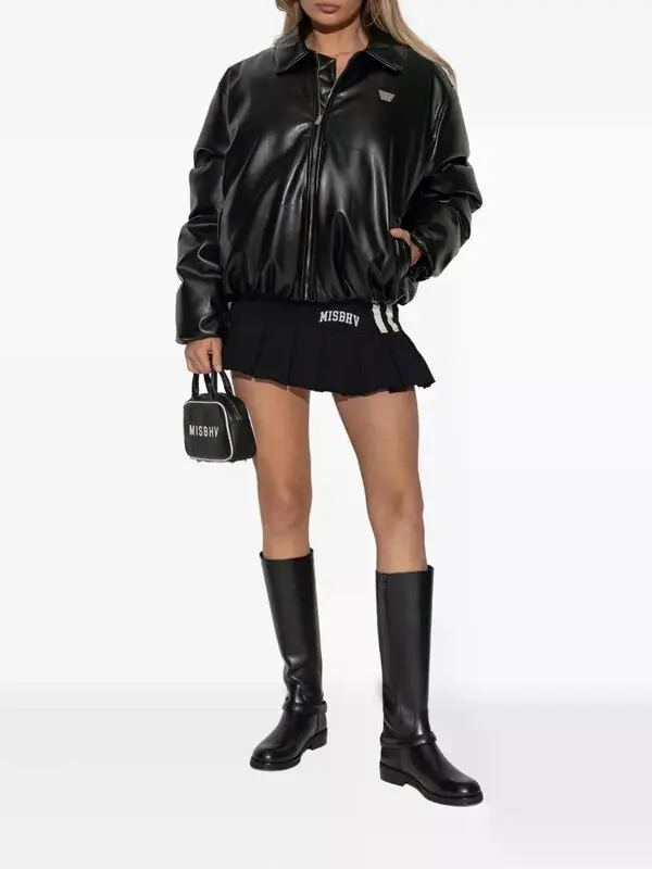MISBHV Striped Pleated Mini Skirt
