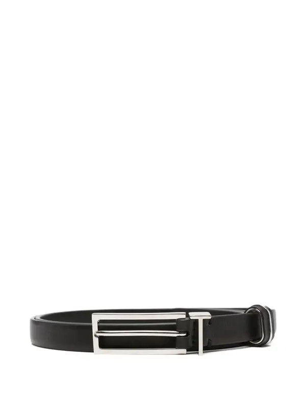 TOM FORD T Loop Leather Belt - Black