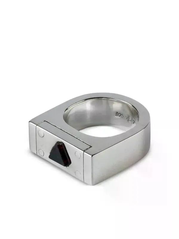 PARTS OF FOUR Plate Spinel Ring - Silver