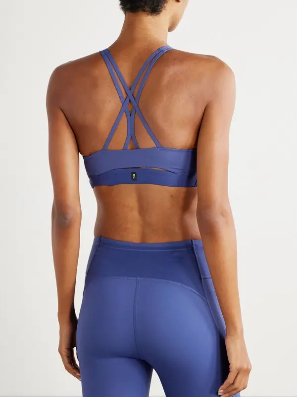 On Studio Recycled Sports Bra - Blue