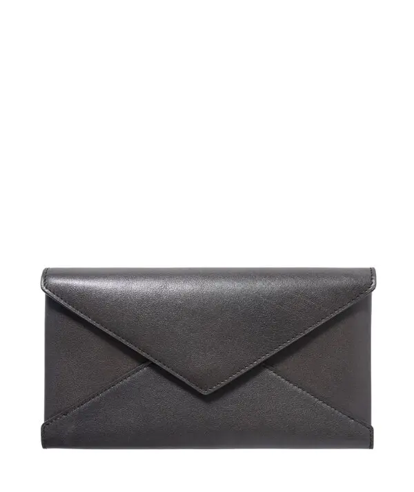 Saint Laurent Leather Wallet - Gray