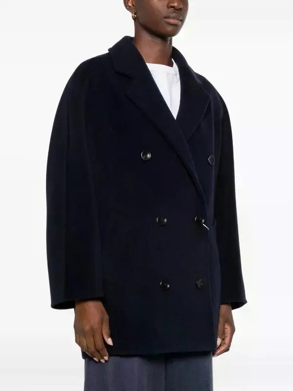Max Mara Double-breasted Coat - Blue