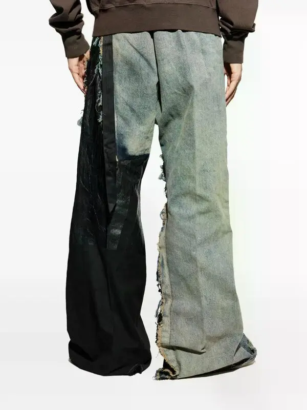 Rick Owens Joris Ripped-panel Jeans - Blue