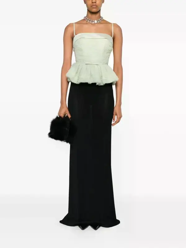 Viktor & Rolf Tulle Ruffle Sleeveless Top