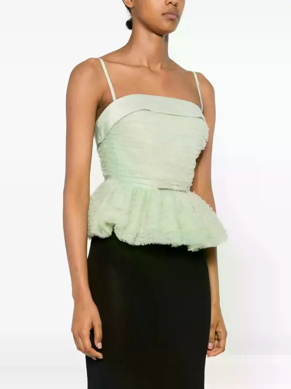 Viktor & Rolf Tulle Ruffle Sleeveless Top