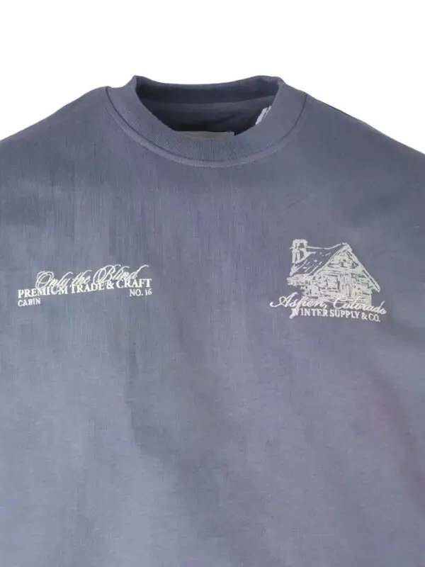 ONLY THE BLIND Cotton T-shirt - Grey
