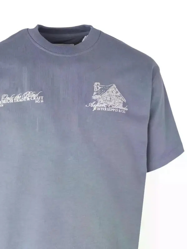 ONLY THE BLIND Cotton T-shirt - Grey