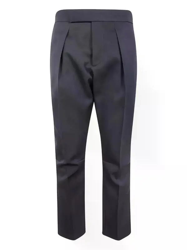 SAPIO Button Gabardine Trousers - Grey