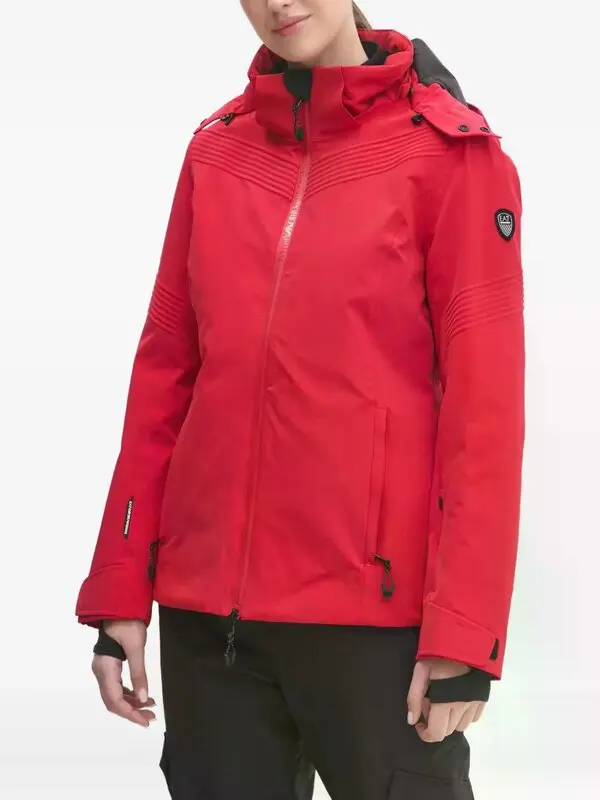 Emporio Armani Logo-patch Hooded Ski Jacket