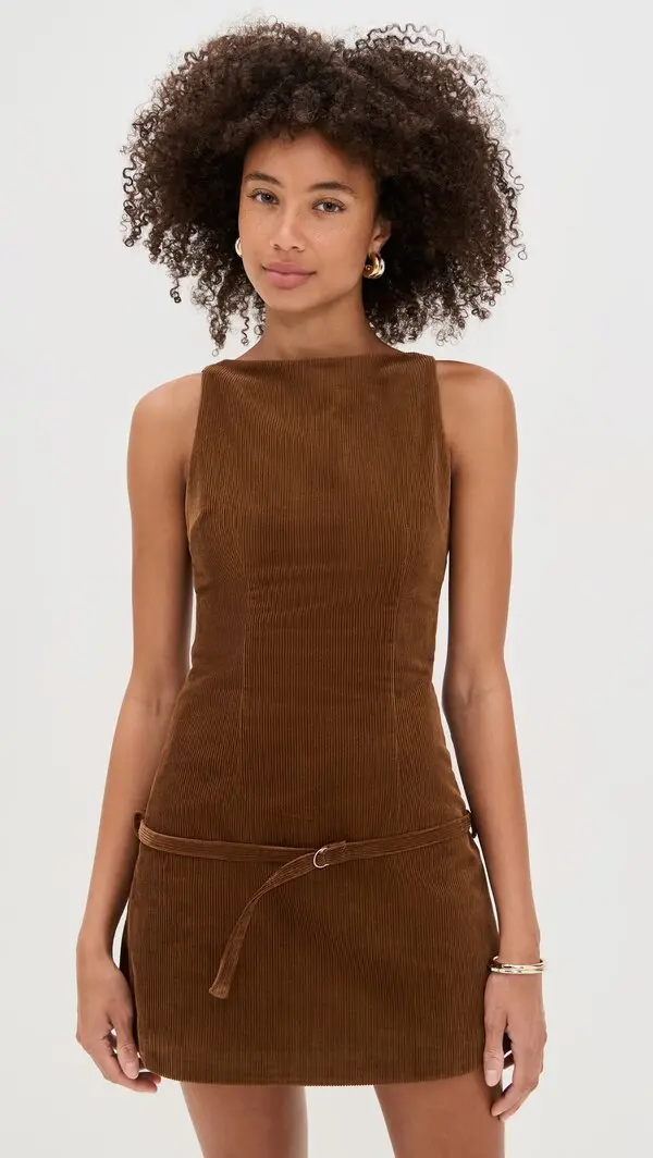 Lioness Cocquette Corduroy Mini Dress