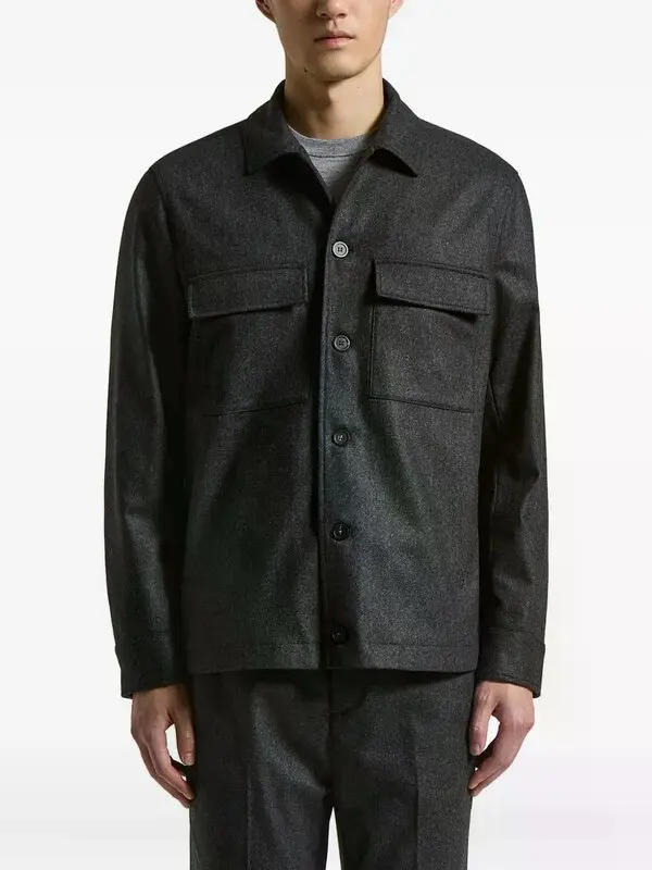 Peserico Pocket Button Jacket - Grey