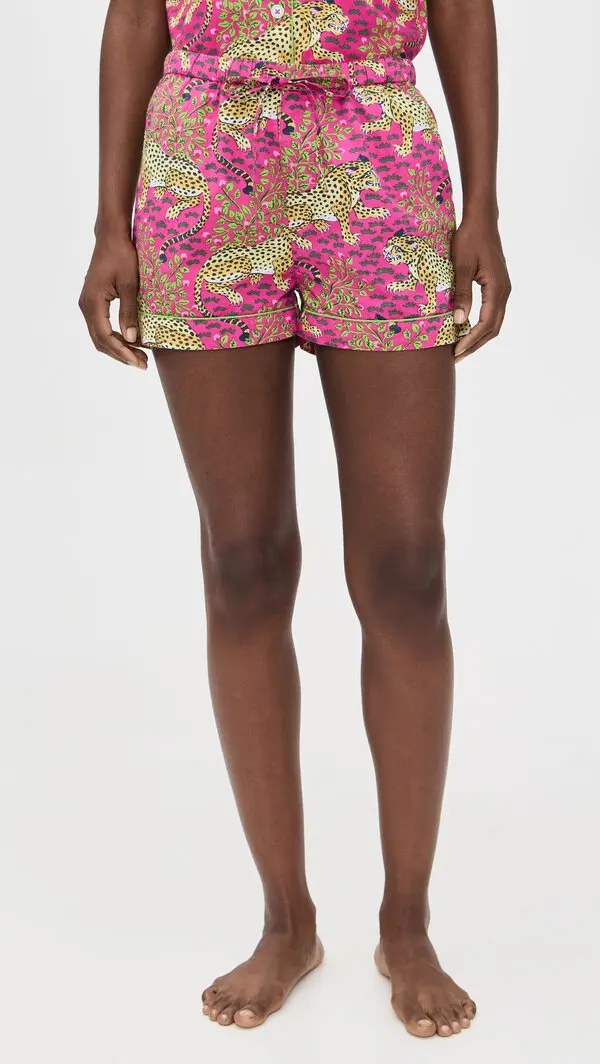 PRINTFRESH Bagheera Shorts Pj Set - Hot Pink