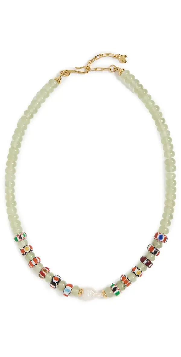 MAYAMAR Cleo Beaded Necklace - White