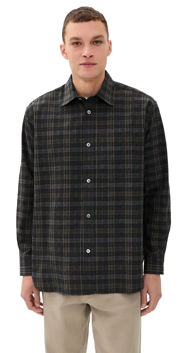 Norse Projects Ole Oversized Wool Check Shirt