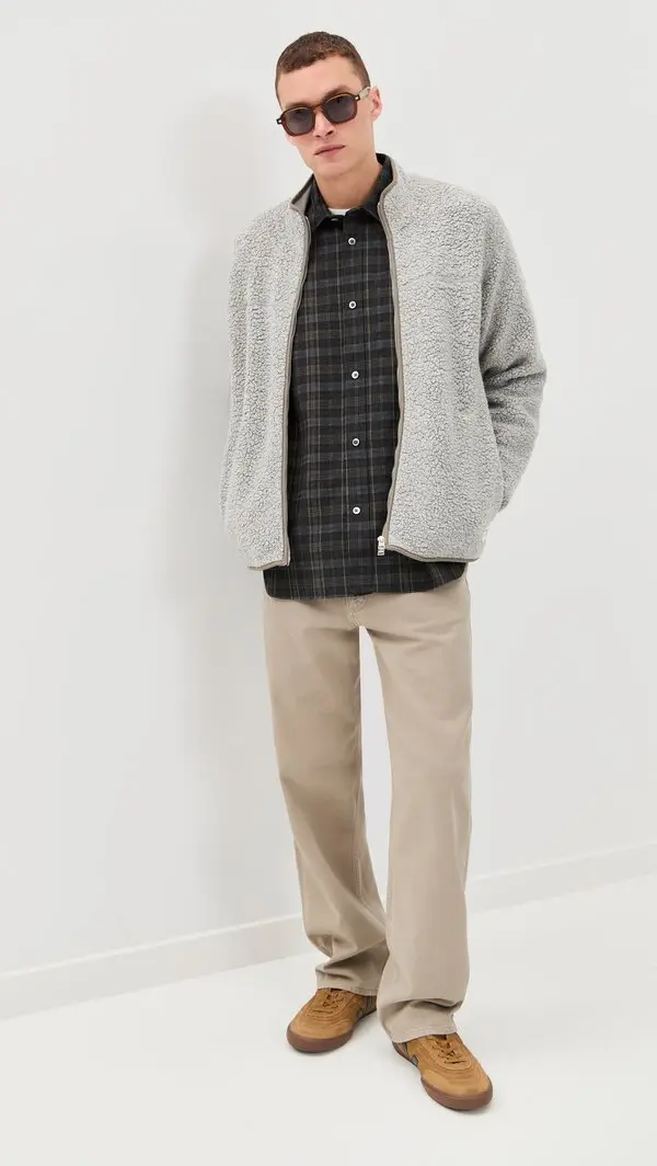 Norse Projects Ole Oversized Wool Check Shirt