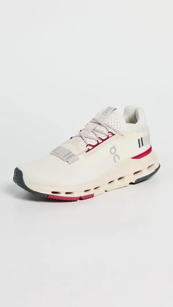On Cloudnova 2 Sneakers - Ivory/grenadine