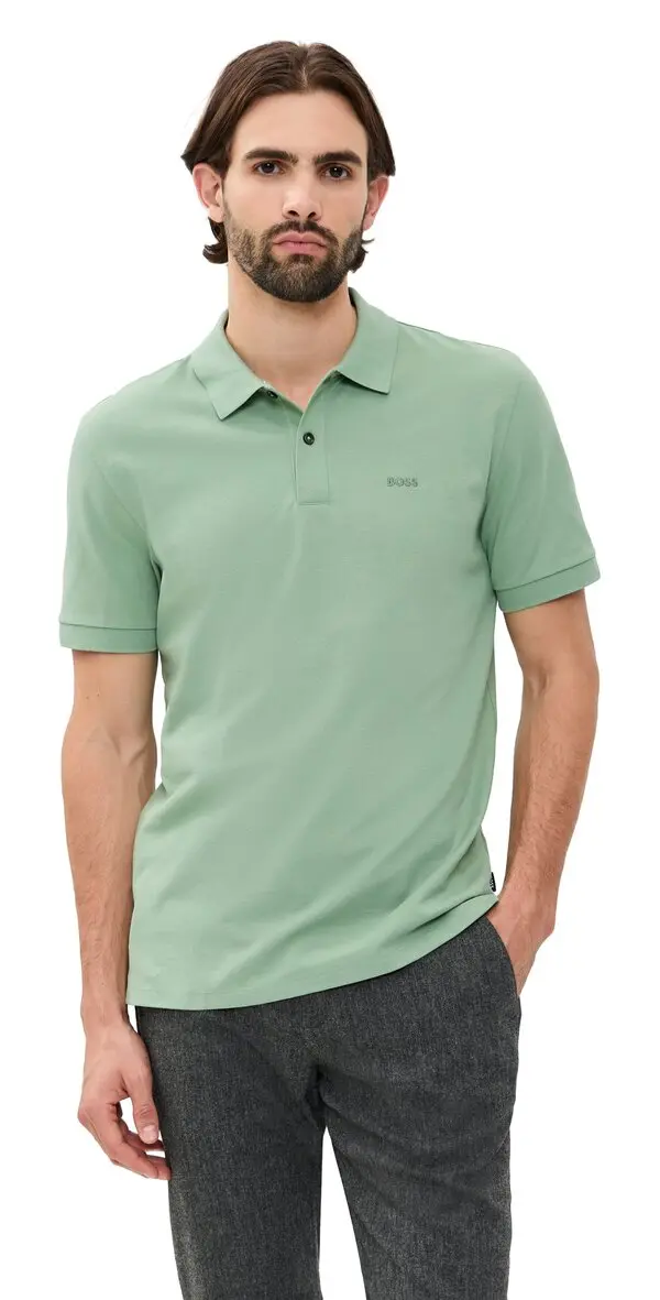 BOSS Pallas Polo - Open Green