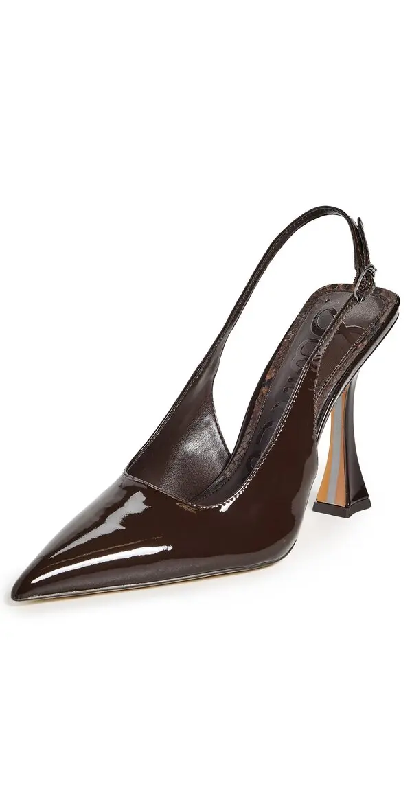 Sam Edelman Odette Slingback Heels - Rich Chocolate