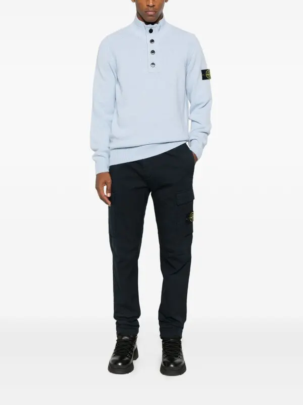 Stone Island Cotton Cargo Trousers
