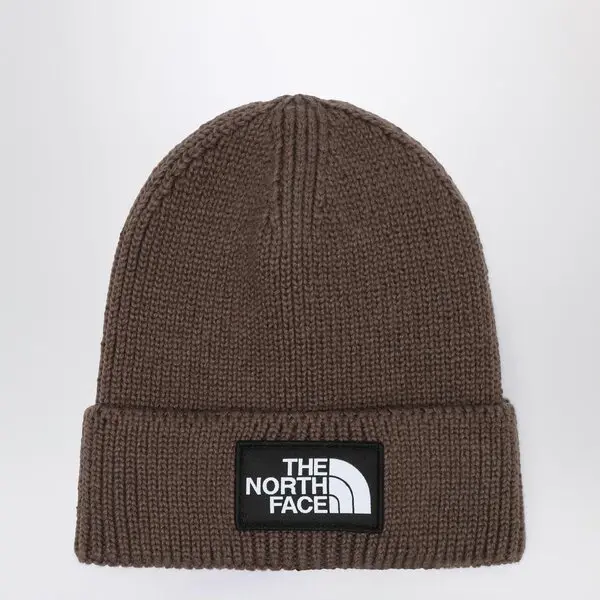 The North Face Logo Patch Beanie - Brown