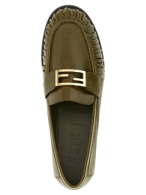 Fendi Baguette Loafers - Green