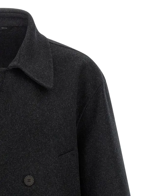 Fendi Double-breasted Felt Wool Caban Coat