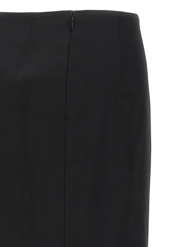 Fendi Grain De Poudre Midi Skirt