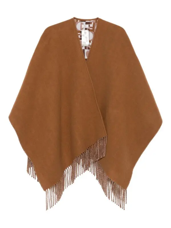 Fendi Wool Cape - Camel