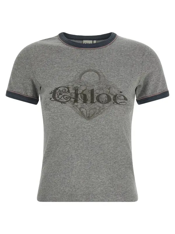 Chloé Chiné Mélange Jersey T-shirt