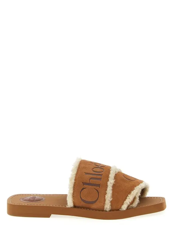 Chloé Woody Suede Sandals