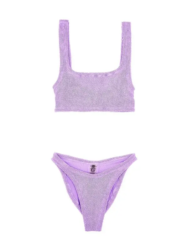 Hunza G Xandra Crinkle Bikini - Purple