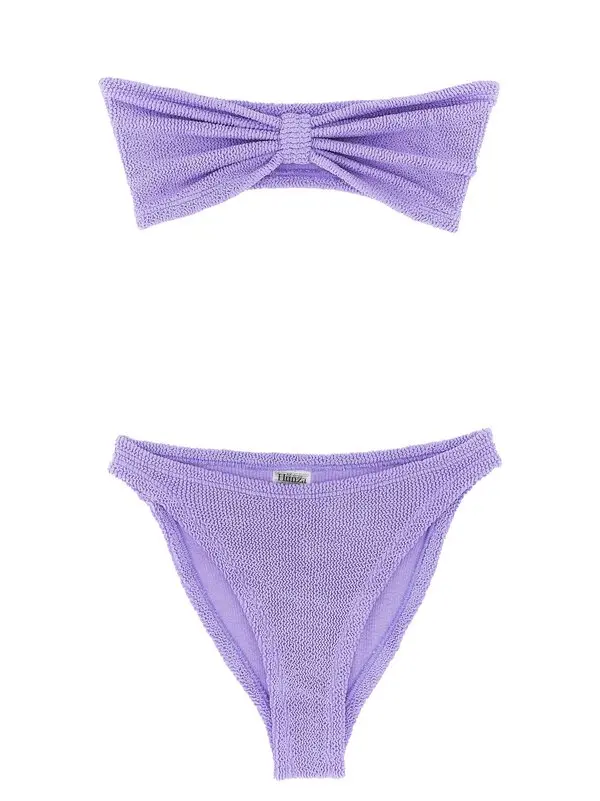 Hunza G Jean' Bandeau Bikini - Purple