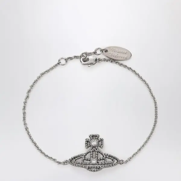 VIVIENNE WESTWOOD Platinum Orb Logo Bracelet - Metal