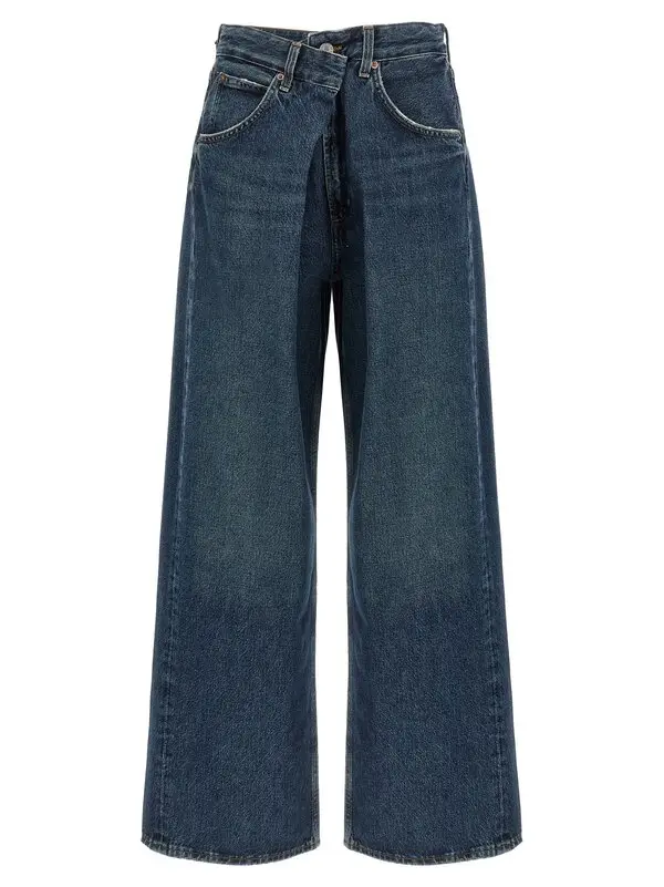 AGOLDE Vana Fold Wide-leg Jeans