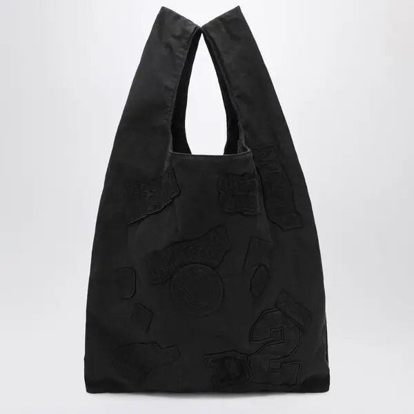MAGLIANO X D2 Canvas Tote With Patches - Black