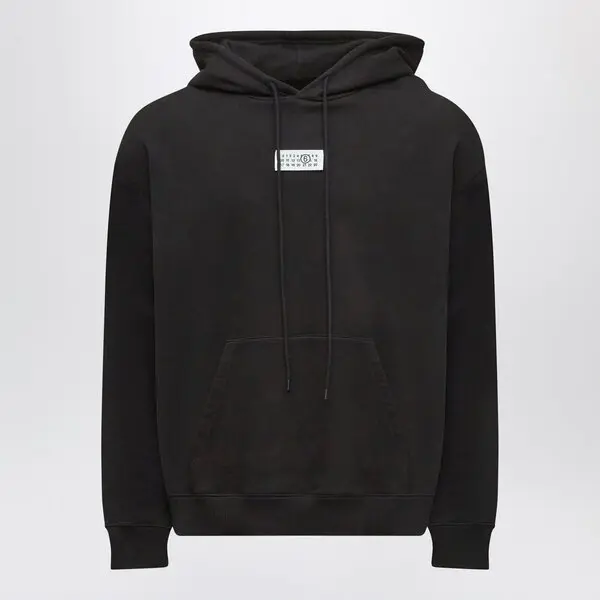 MAISON MARGIELA Numeric Cotton Hoodie - Black
